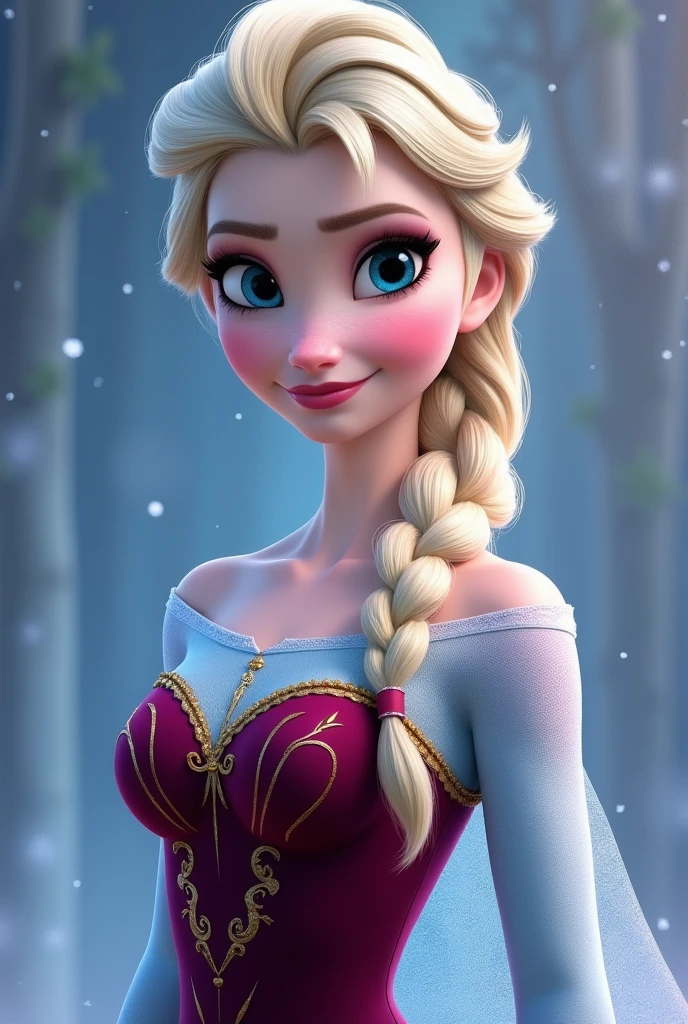 detailed realistic portrait of Elsa from Frozen, beautiful - SeaArt AI