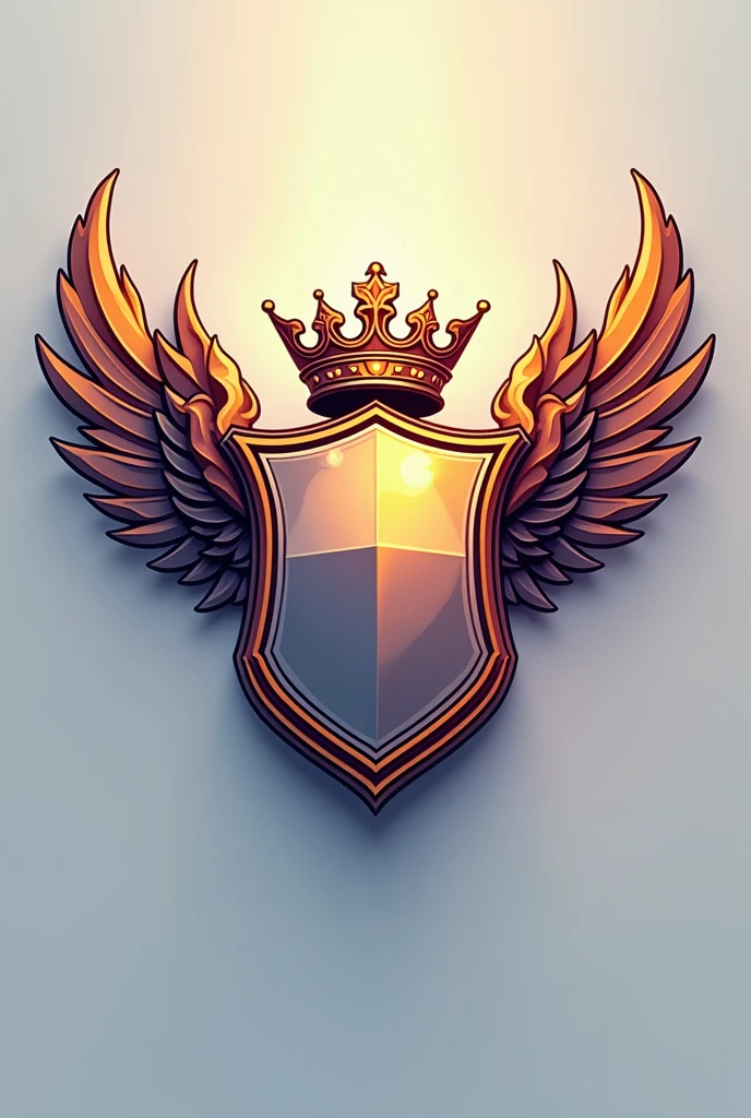 Animated football shield with a crown and wings as a reference - SeaArt AI