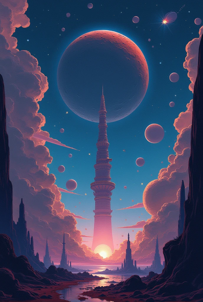 illustration，space colony,giant space colony、The Great Space Immigrant ...