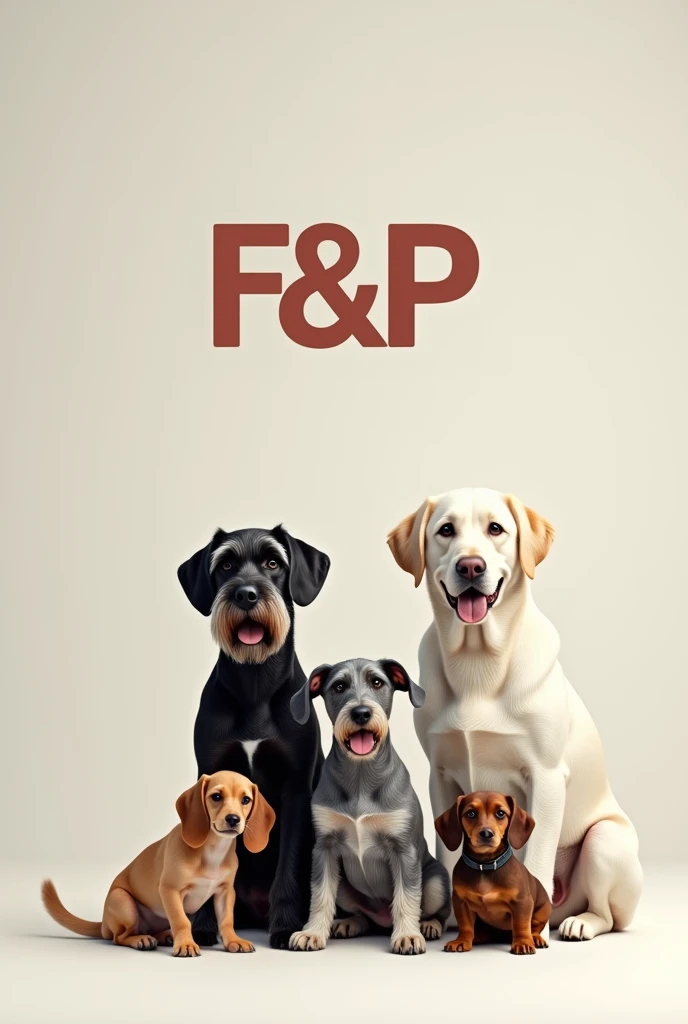 They are 4 dogs The white Labrador the largest , It is followed by the ...