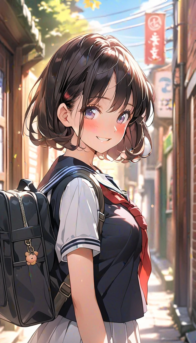 (Masterpiece,Highest_quality), Portrait of a Cute Anime Girl - SeaArt AI