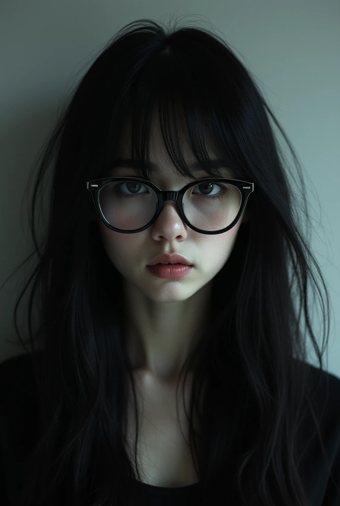 Make the cover of the novel 3human the picture is one long black haired ...