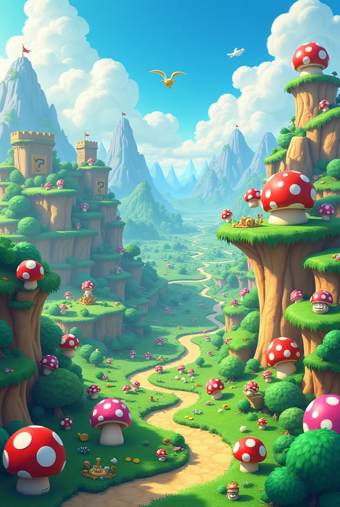 Create the world of Mario Bros without Mario - SeaArt AI