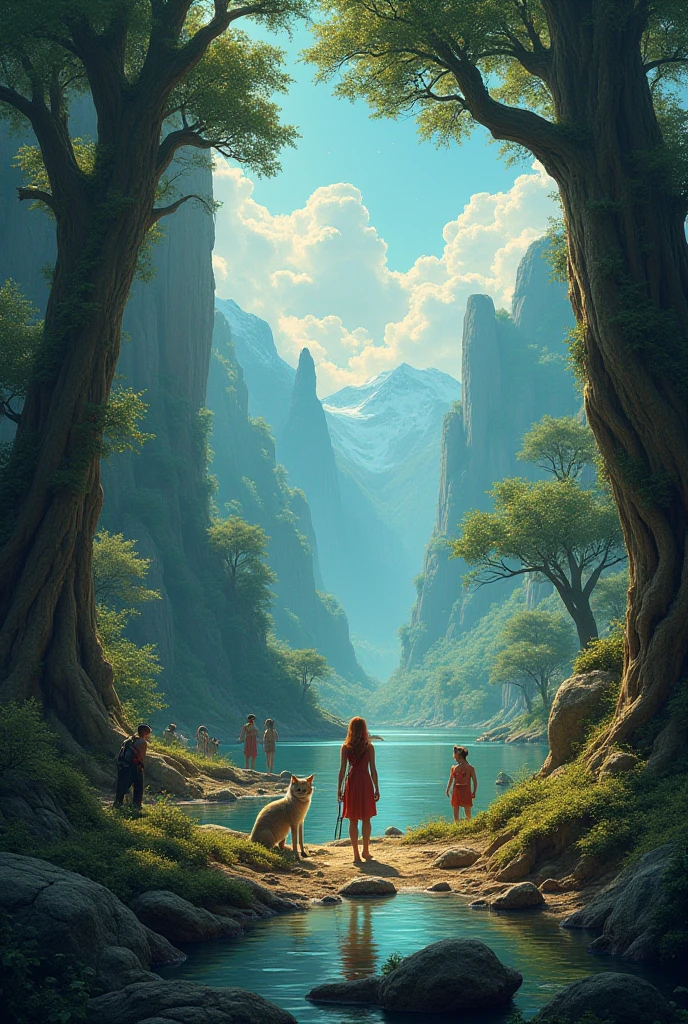 Magical beings and fantastic creatures living together with humans ...