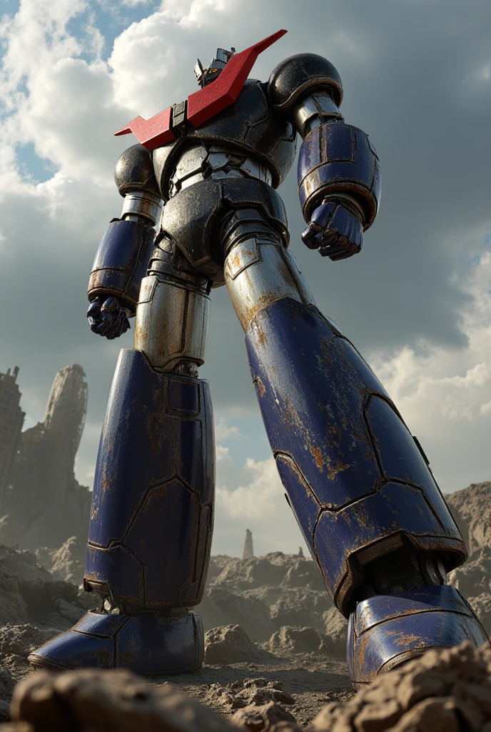 a highly realistic version of the modified Mazinger Z , is in a battle ...