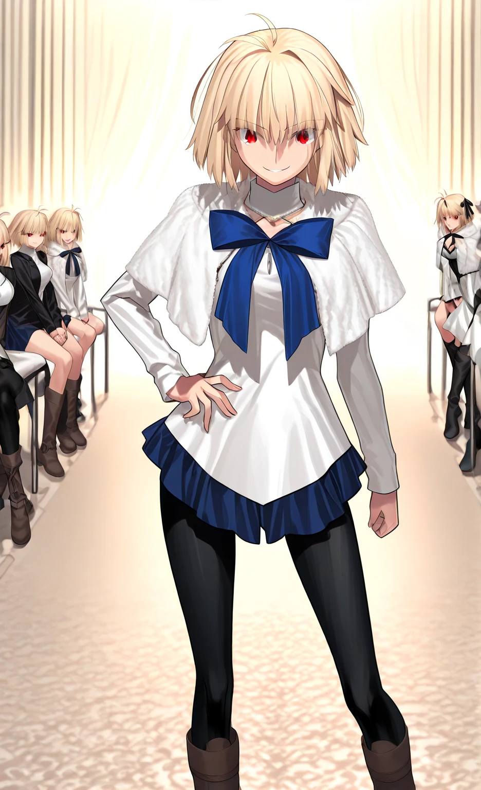Arcueid\(Tsukihime\)、 1 girl 、 arcdefault 、 red eyes、 blond hair ...