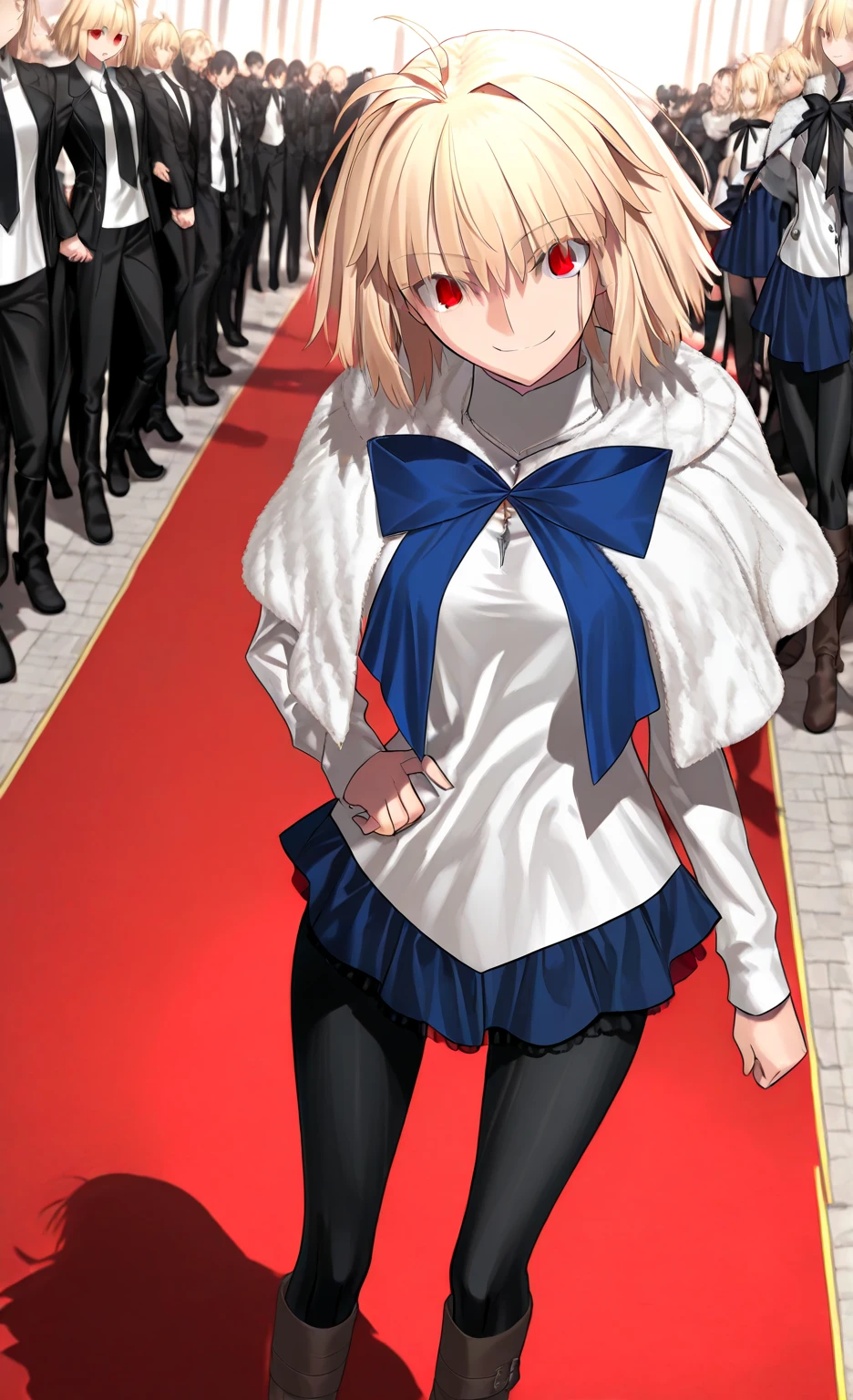 Arcueid\(Tsukihime\)、 1 Girl 、 arcdefault 、 red eyes、 blond hair ...