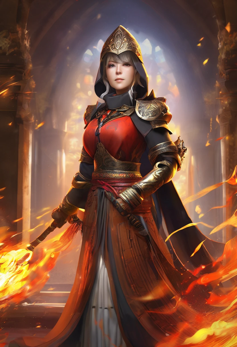 Fire keeper, masterpiece, ultra hd, absurdres, best quality, solo ...