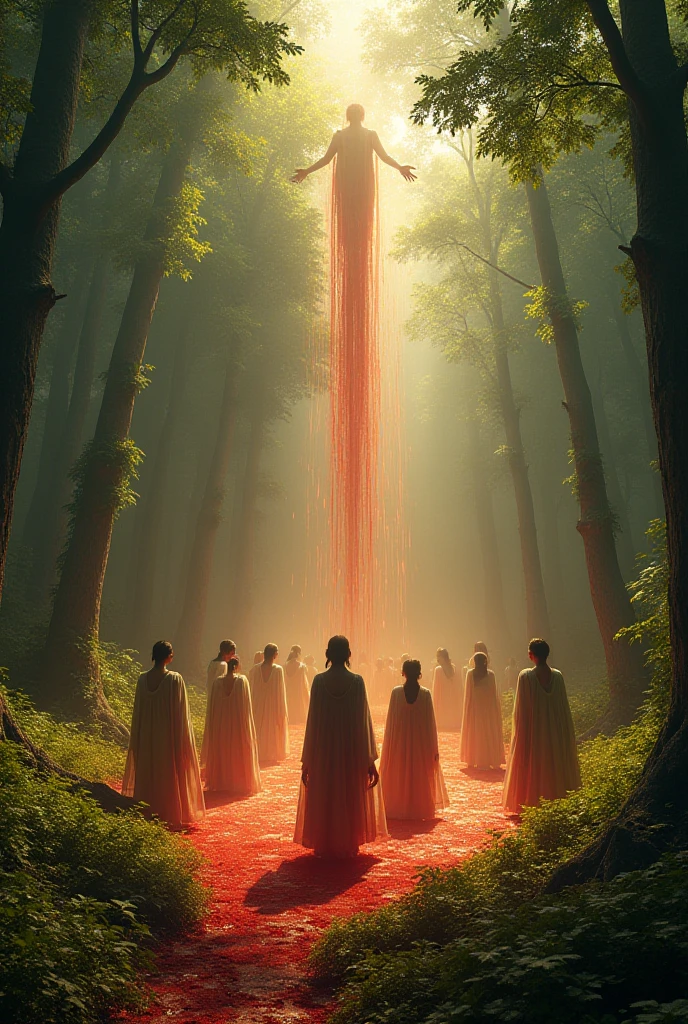 8. A dramatic scene of blood-like energy dripping onto Gea’s surface ...