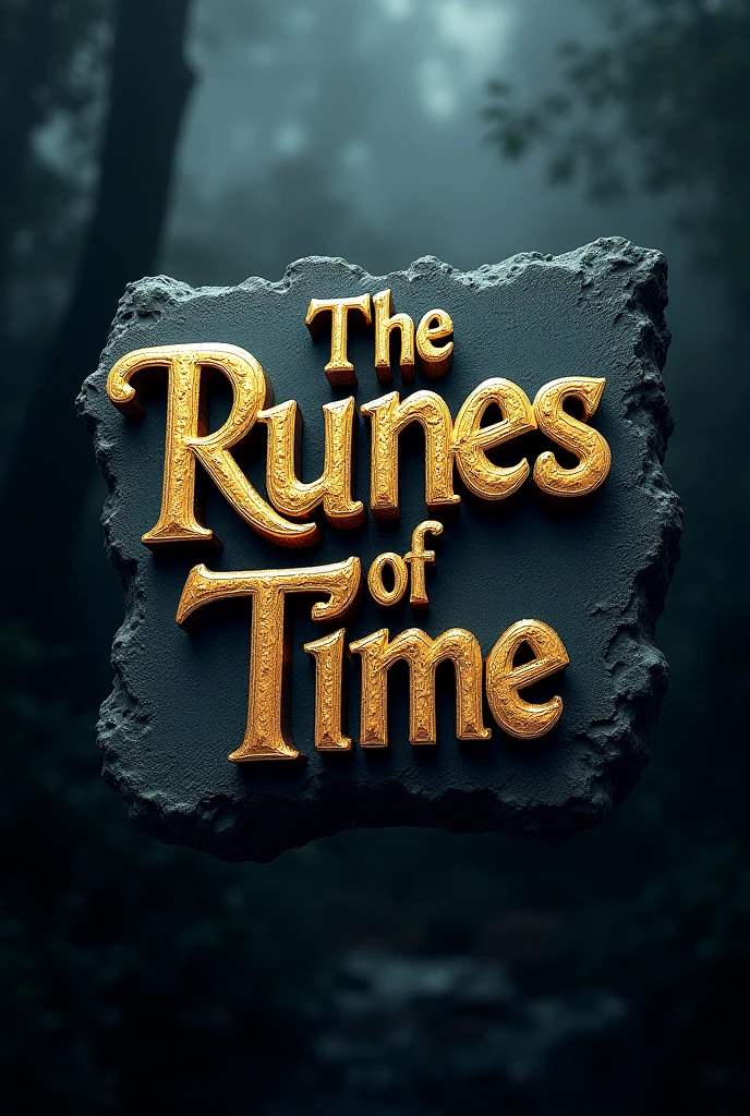 Create an image written with the title “Runes Of Time “in white and ...