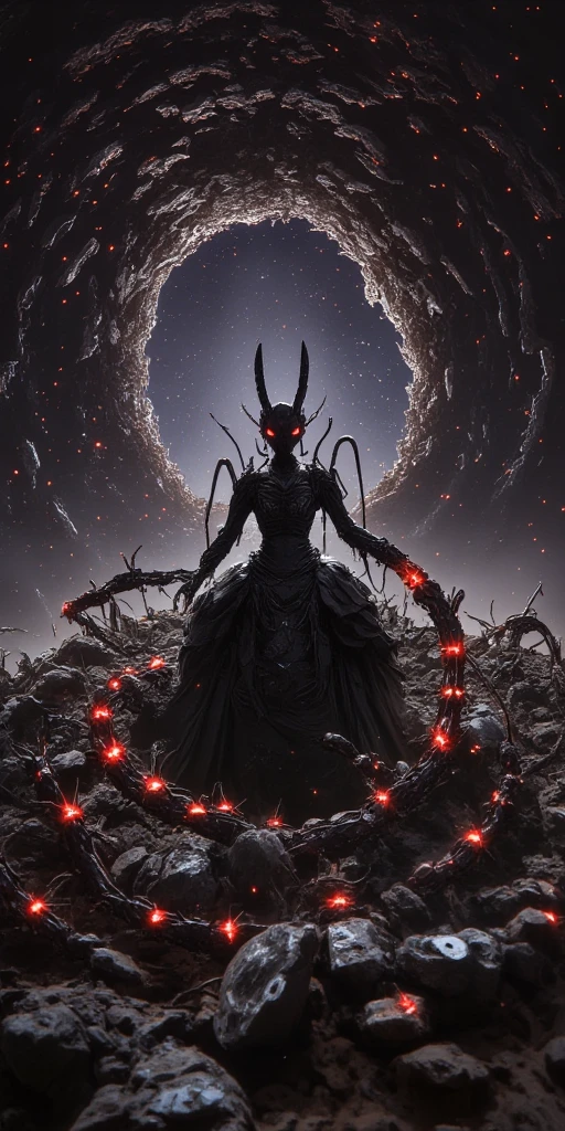 Huge ant nest expanding in beautiful galaxy. (beautiful intelligent ...