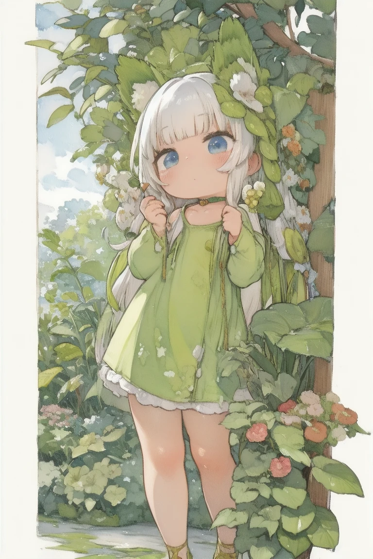 Mucha art deco style, Plant and tree design、Watercolor, - SeaArt AI