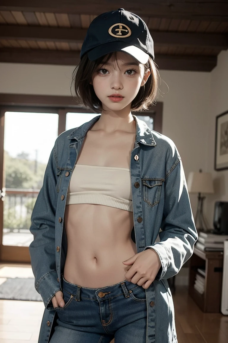 Short Hairstyles, cute, Height: approx. 140cm,Flat chest like - SeaArt AI
