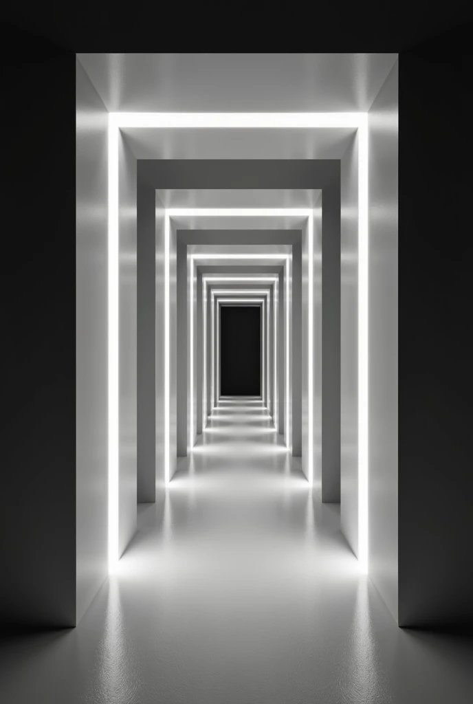 (infinite corridor, optical illusion, artistic),(best quality - SeaArt AI