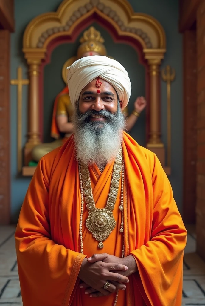 A pandit from Pujyapanditg.com who smile and pramote website ...