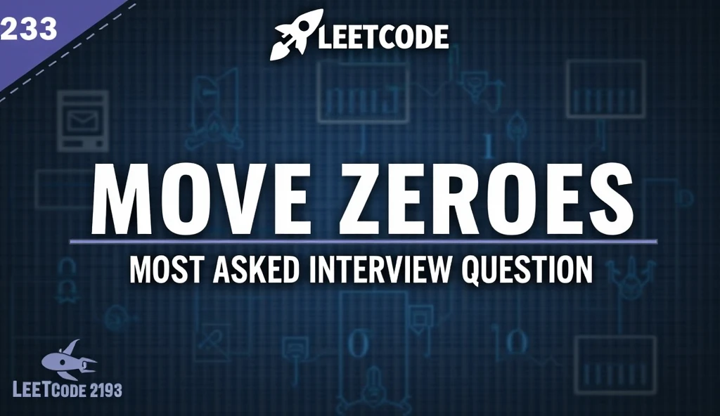 Create a thumbnail for a LeetCode video titled "LeetCode 283 - SeaArt AI