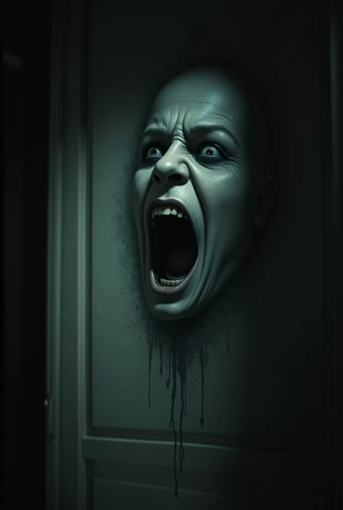 7 The Mysterious Face A frightening face emerging from the shadows ...