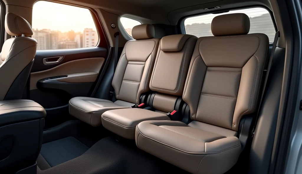 Create a high quality rear seats of 2025 Chevrolet Transverse suv ...