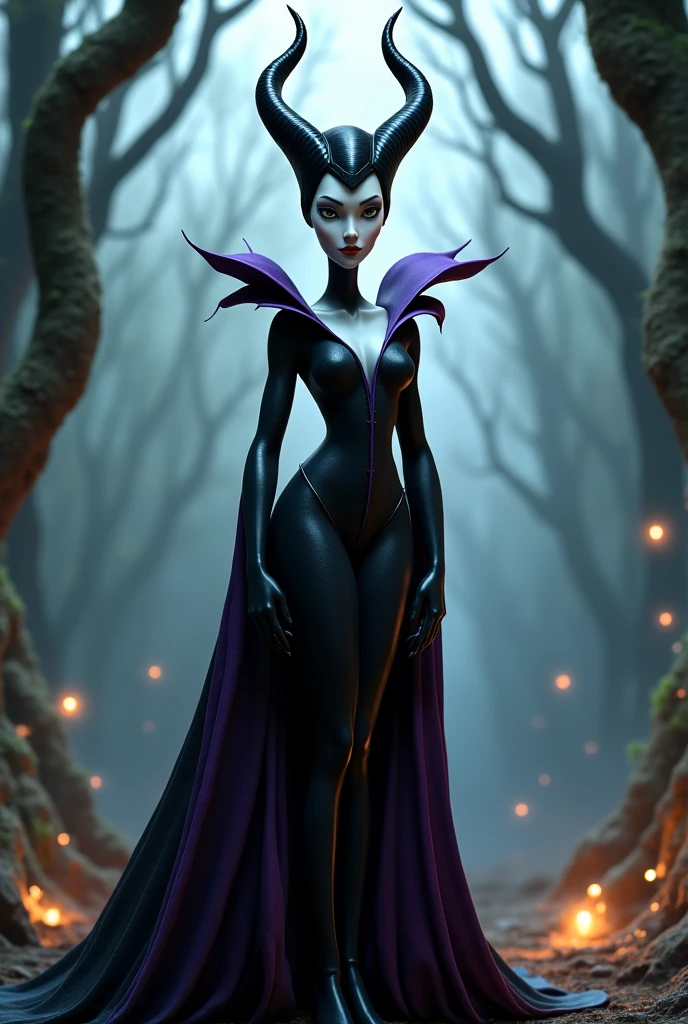 Realistic animated beautiful maleficent - SeaArt AI