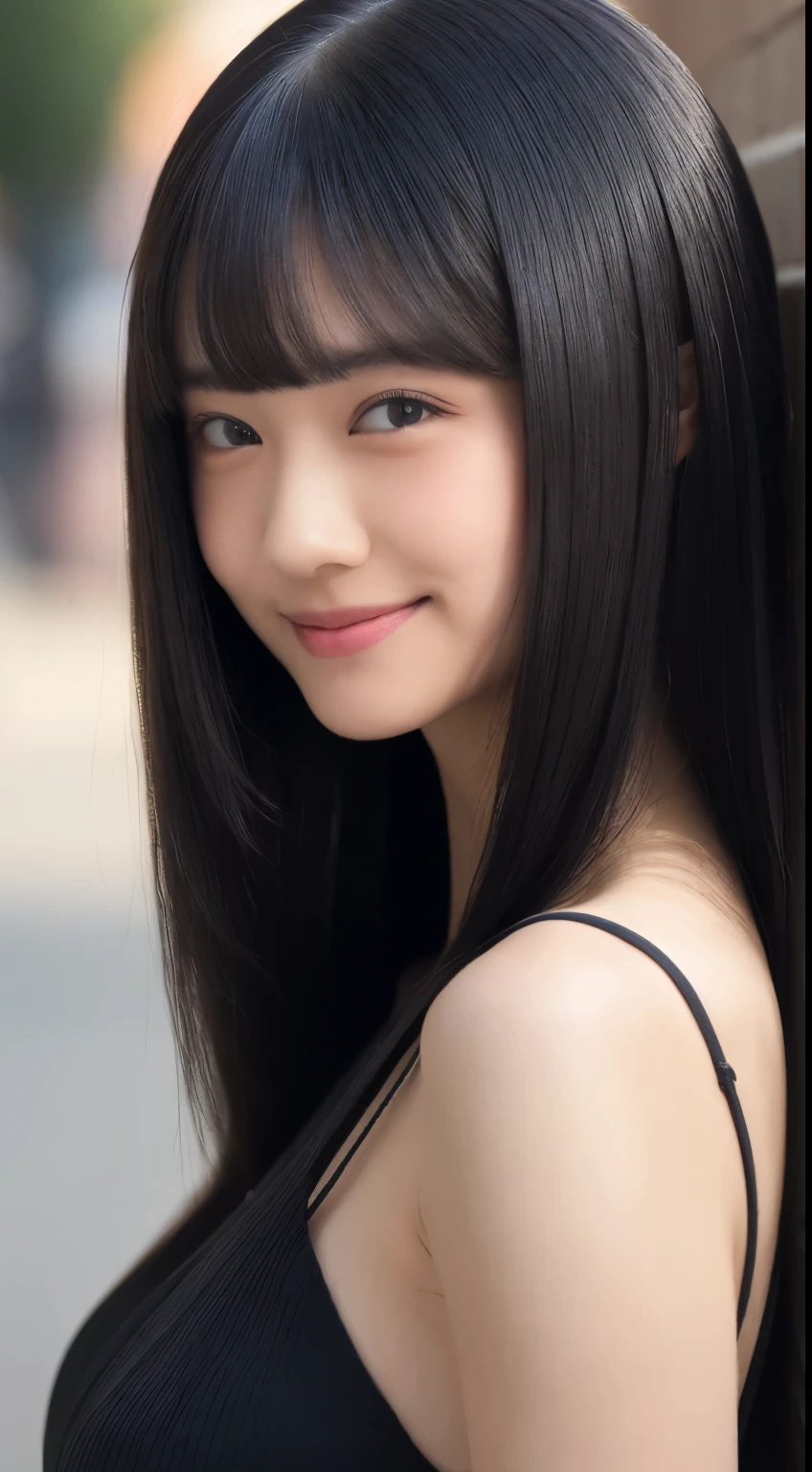 (( top quality, 8k, Masterpiece :1.3)), (Inky hair color ), - SeaArt AI