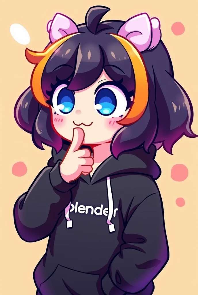 Sonadrawzstuffyt style A vibrant anime-style cartoon chibi girl with ...