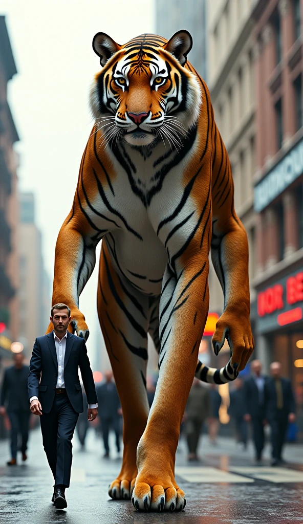 The African tiger is a giant, bipedal hybrid with powerful muscles And ...