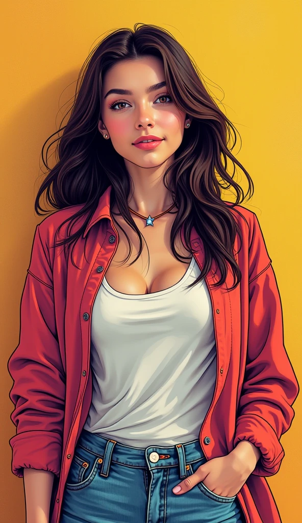 DISCREET image. with discreet casual clothes. image adult woman - SeaArt AI