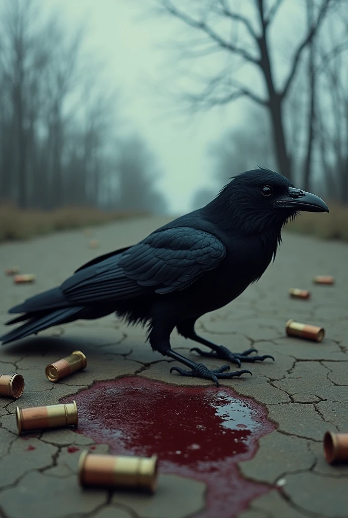 Pedro the crow shot dead by the white people - SeaArt AI