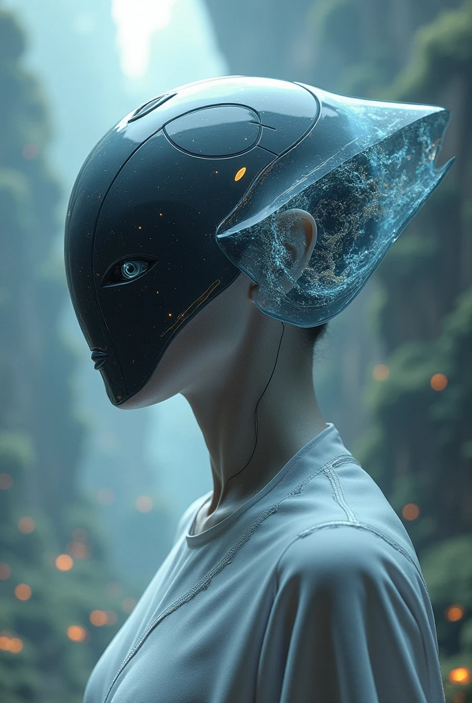 Headband-based headpiece creating a non-round discovery effect - SeaArt AI