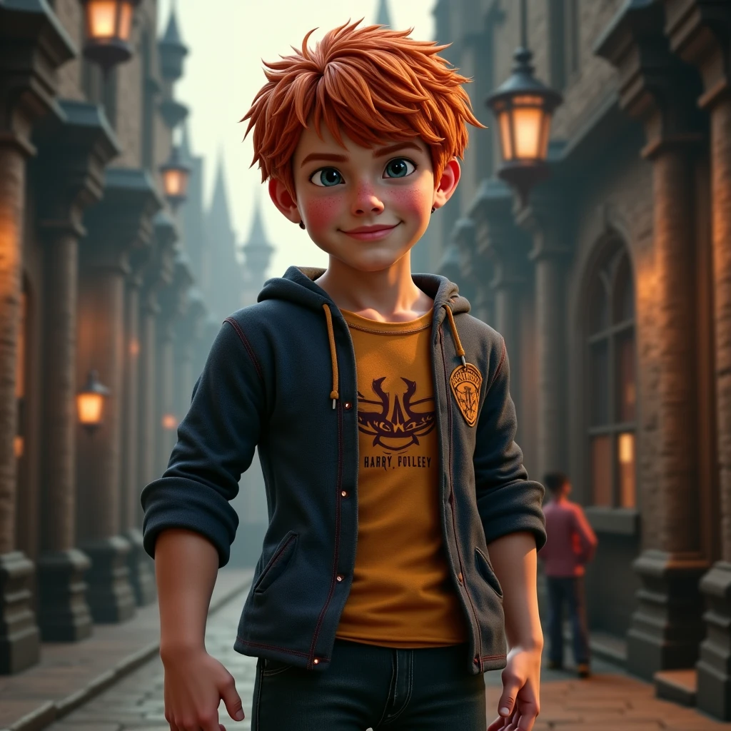Ron Weasley jeune et musclé - SeaArt AI