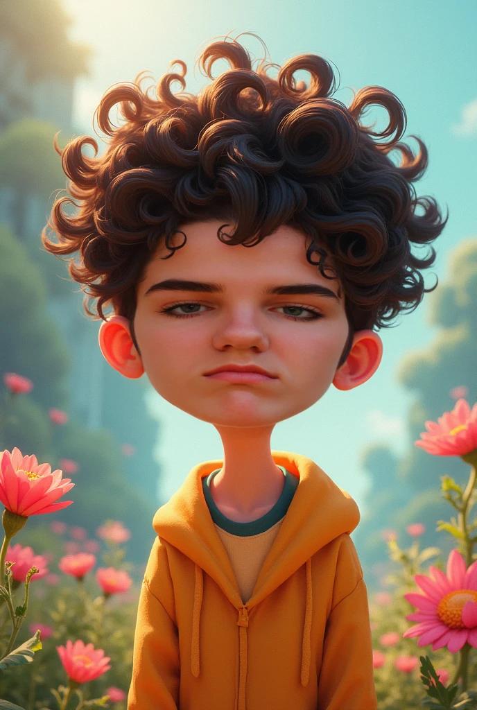 Now that , hair must be a curly pixie cut - SeaArt AI