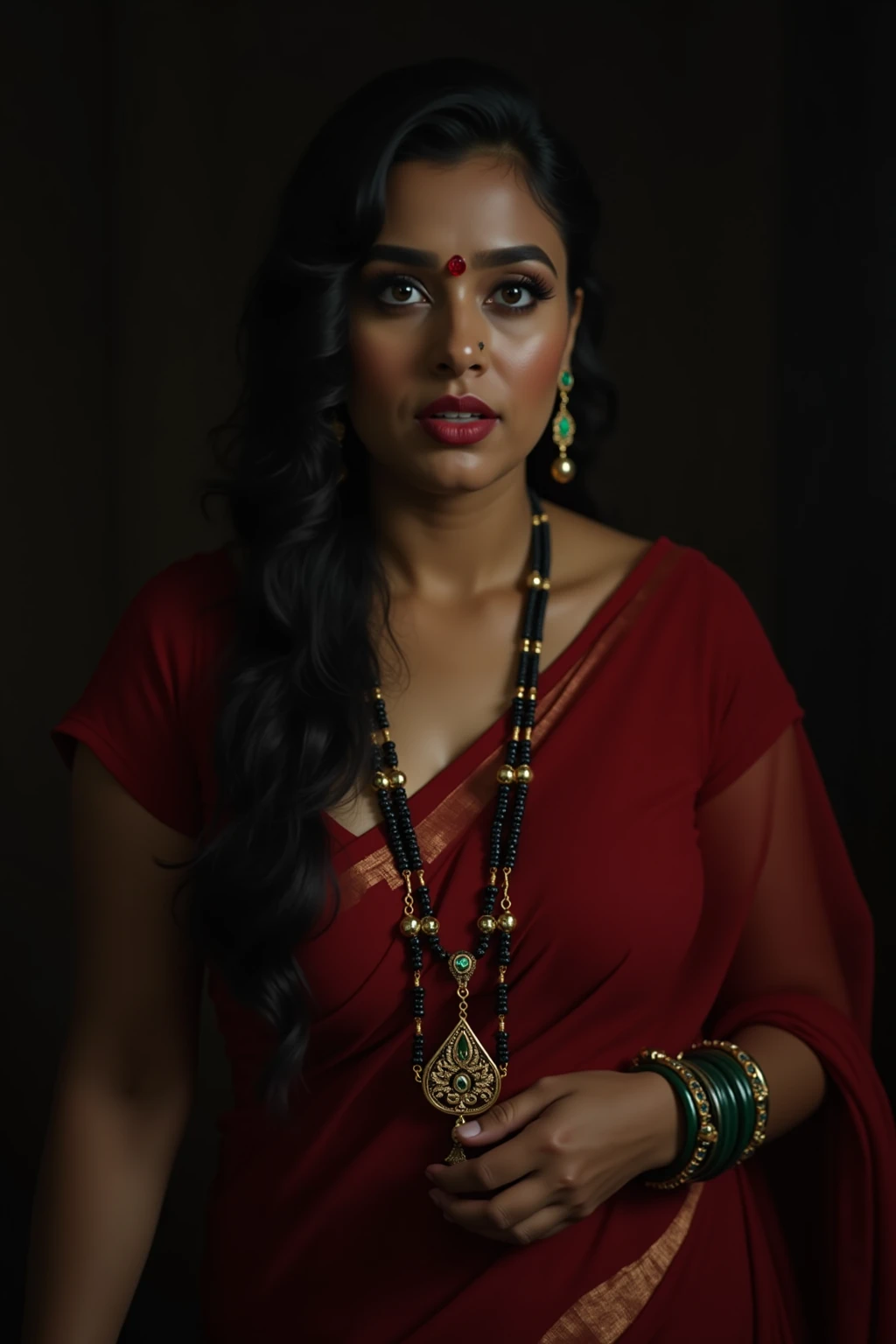 In a dimly light setting A naughty and curvaceous light neutral skin ...