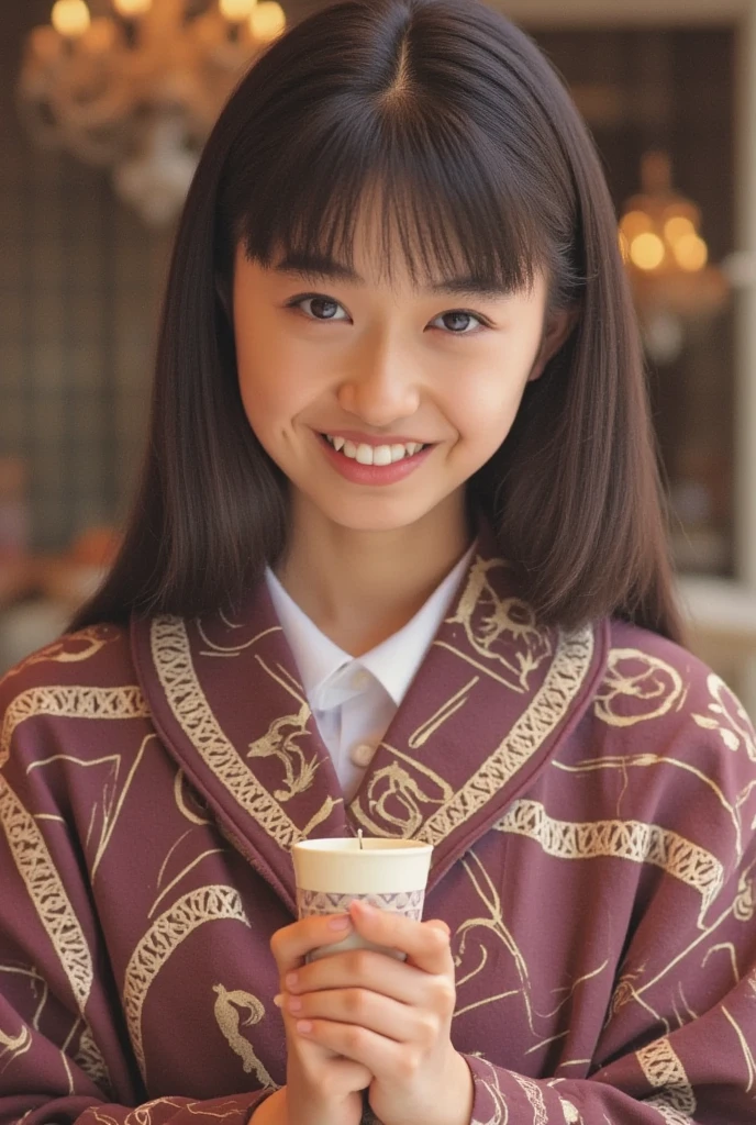 girl 、Alone、 fashion models , in a nice dress , Indoor with Chandeliers ...