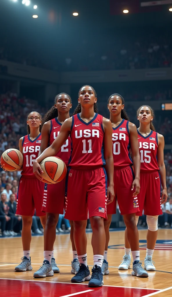 Usa basketball team ledies - SeaArt AI