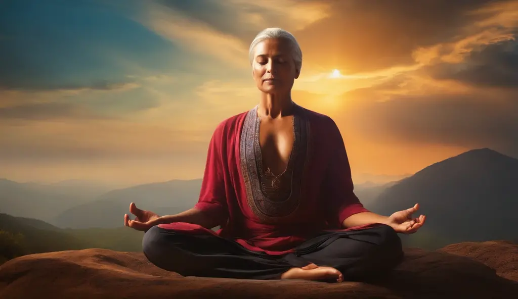 Sexy 70+ year old woman with loose hair and a lush figure with huge ...