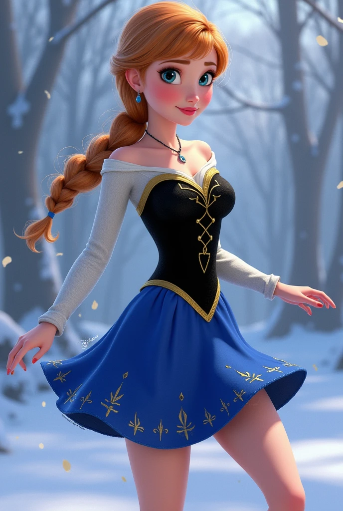 detailed realistic portrait of Anna from Frozen, beautiful lips - SeaArt AI