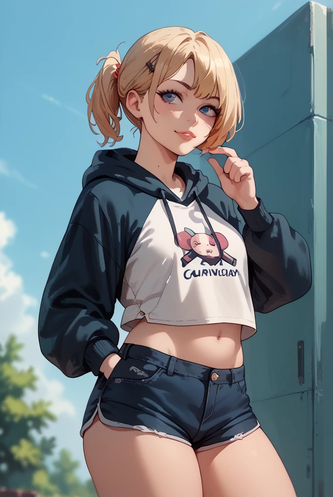 A Short Hoodie And Shorts Seaart Ai
