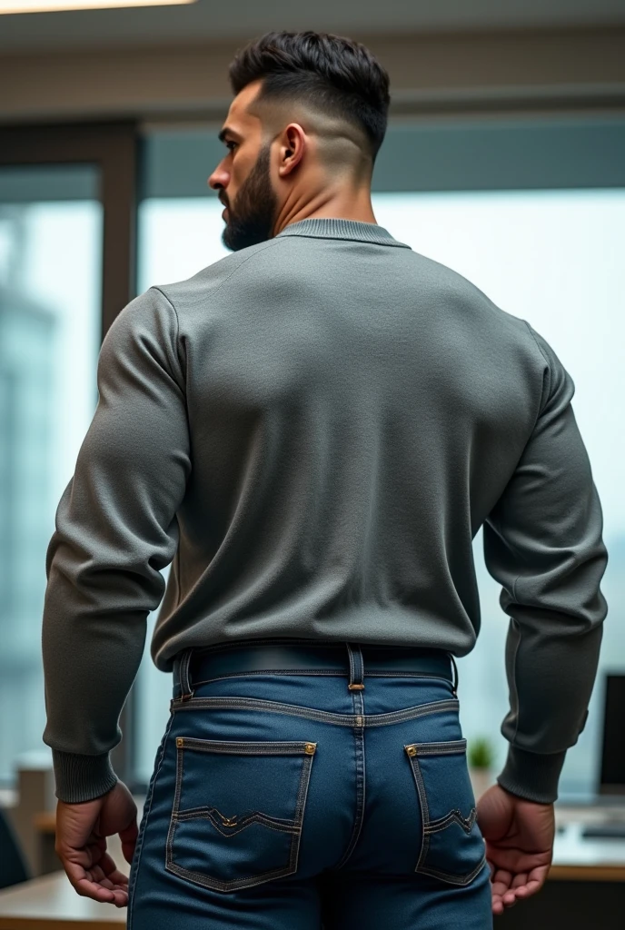 Backside Handsome man, muscle shirt, Men's and sexy with casual wear ...