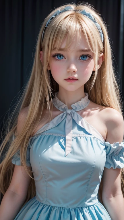 ( more details), cute light blue princess dress,(ruffle dress - SeaArt AI