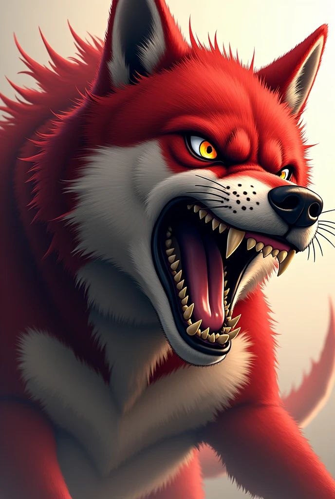 Anime angry dog - SeaArt AI