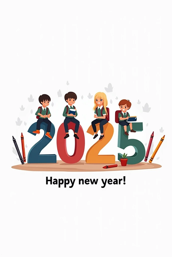 Create an image of back to school year 2025 where 2025 appears in large ...