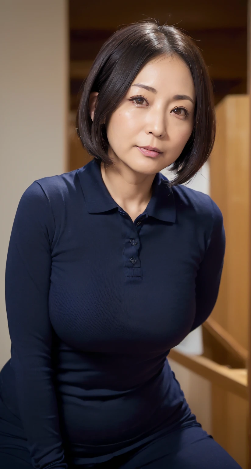 (((Background: Downtown Hakata))), (((Kubota Emi ))),(((55 years old ...