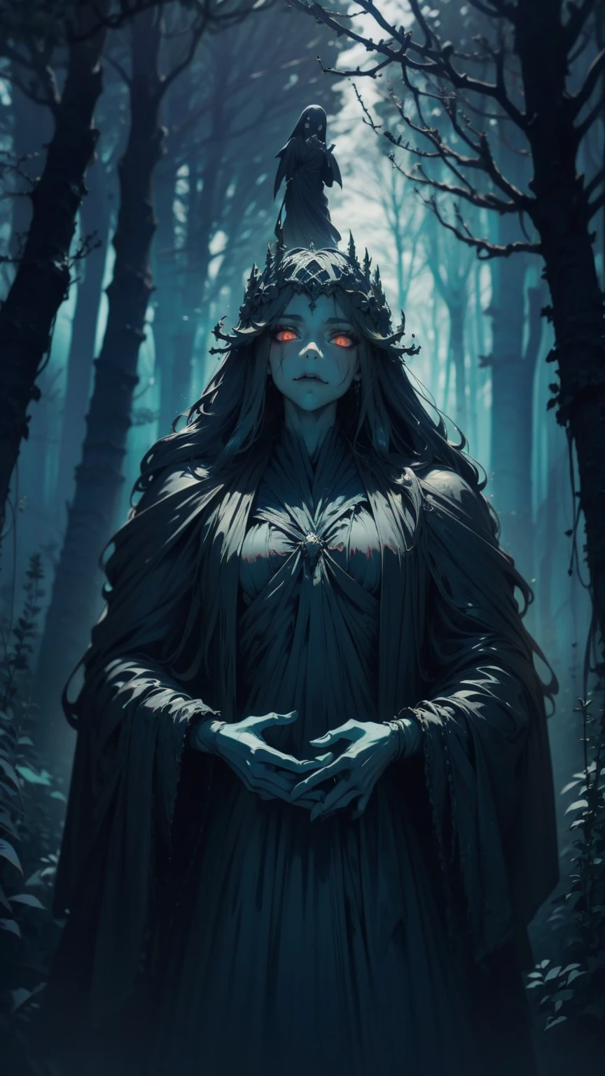 horror style 、 Deep Forest Spooky Statue 、Deep Forest Curse Statue ...