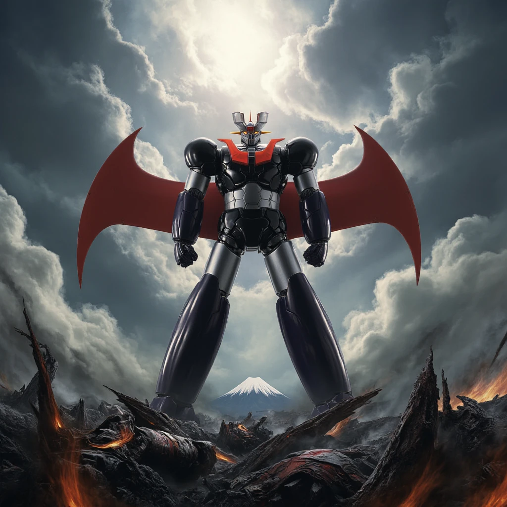 a very realistic version of the modified Mazinger Z, is 100 meters tall ...