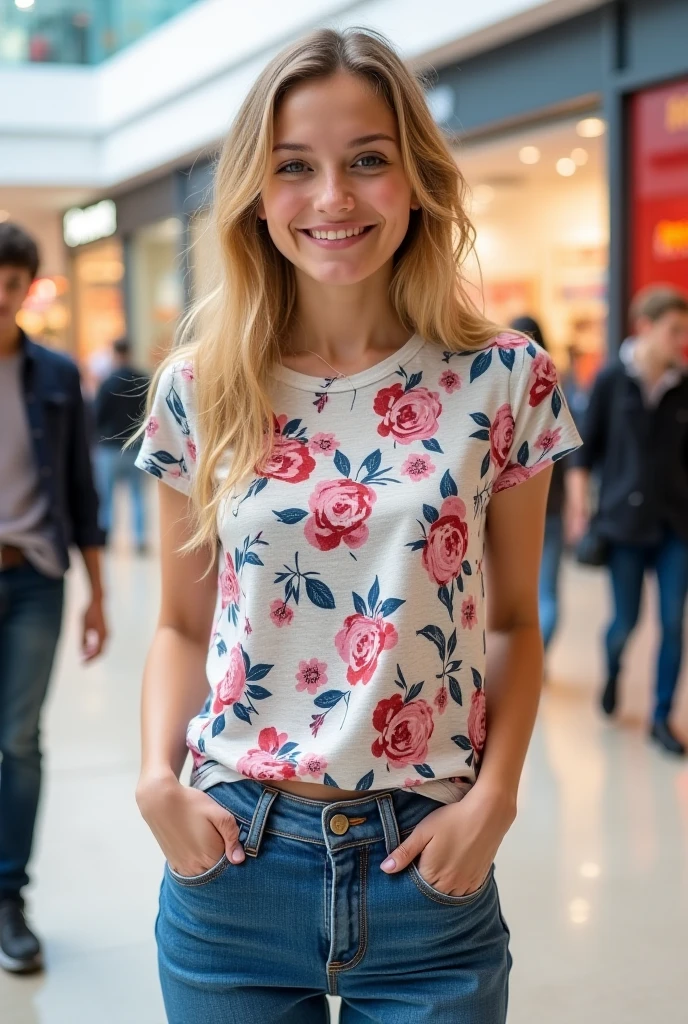 jeans pants Alina a 22-year-old Belarusian woman . Slim and underweight ...