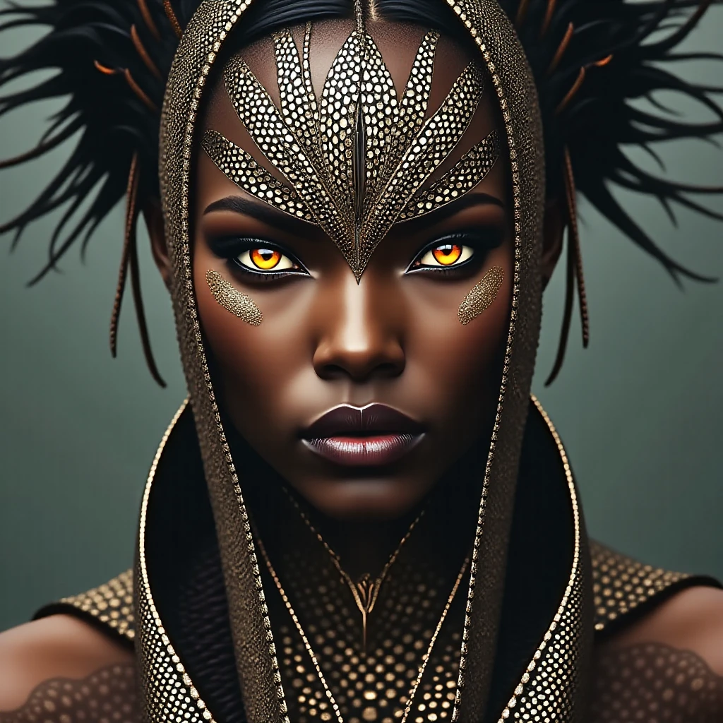 A Cobra-inspired woman from Angola, possessing a mix of human and ...