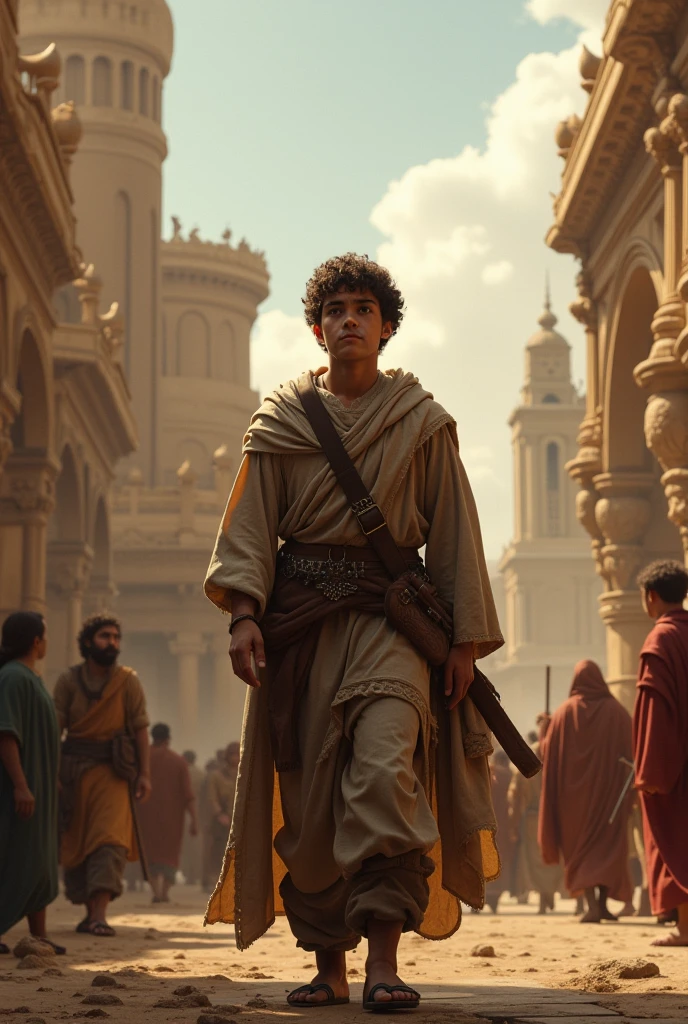 Create an image of a young Daniel in exile from Babylon - SeaArt AI