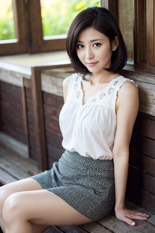 1 person、 Japanese women fighting octopuses、40 years old、Alluring ...