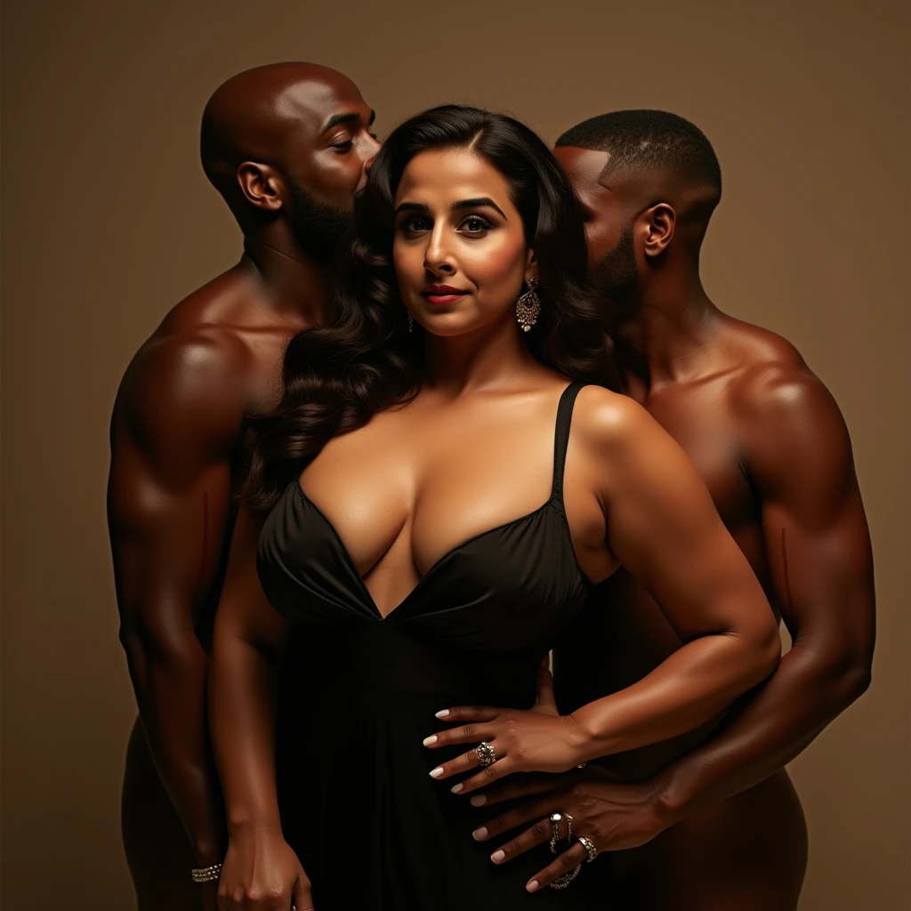 Vidya Balan, known for her captivating screen presence, was seen in a stunning d - SeaArt AI