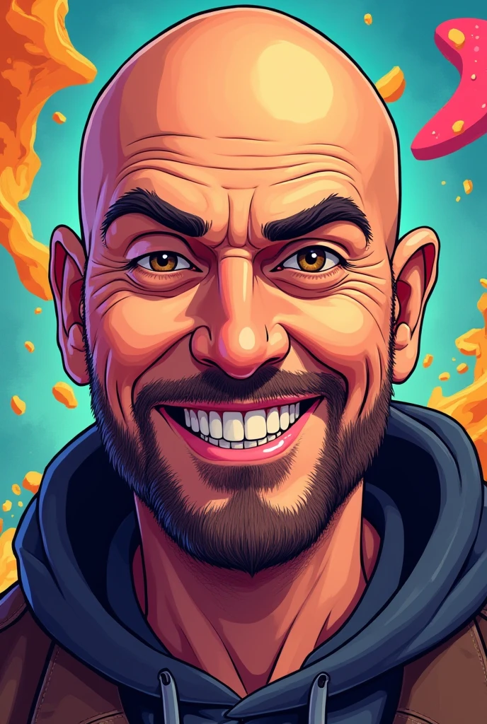 Joe Rogan cartoon in 4k - SeaArt AI